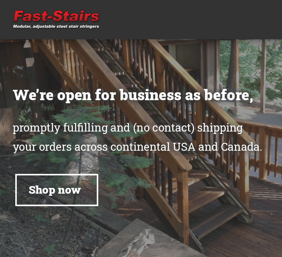 Fast-Stairs Stringer Kits | Easy to Use Under 1 Hour